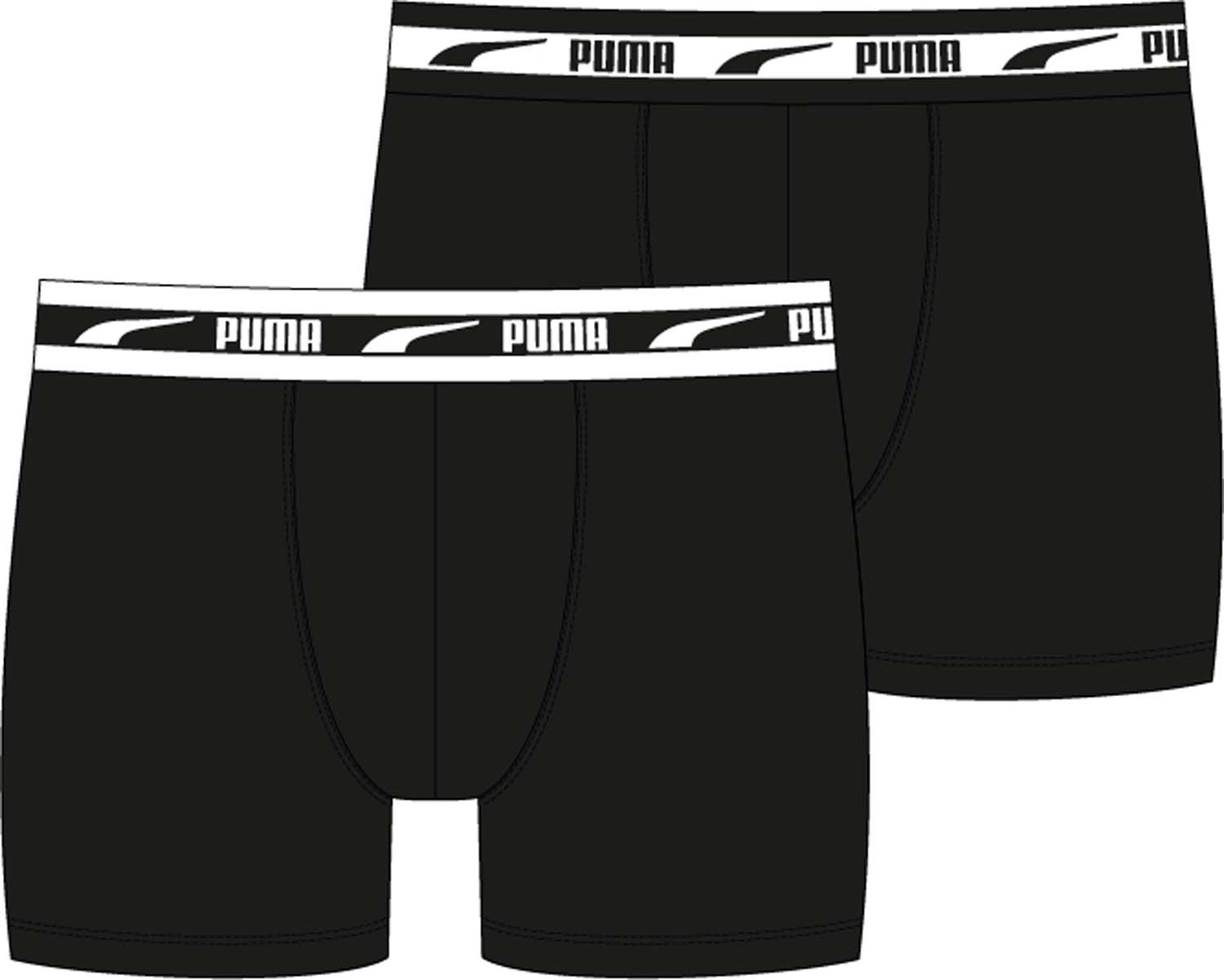 PUMA puma multi logo boxer 2p Heren Boxer Zwart-Multicolour kopen?