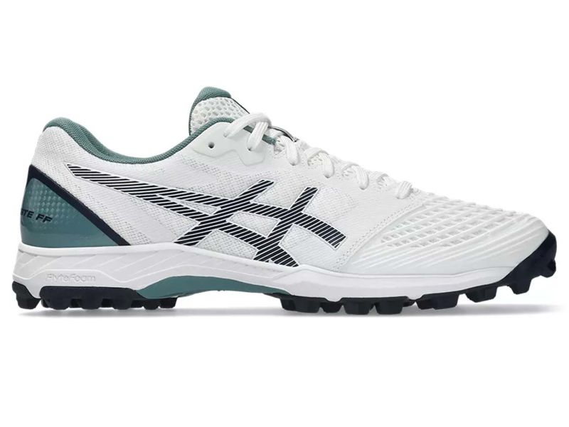ASICS Field Ultimate FF 2 Hockeyschoenen Heren Hockeyschoenen Wit-Groen ...