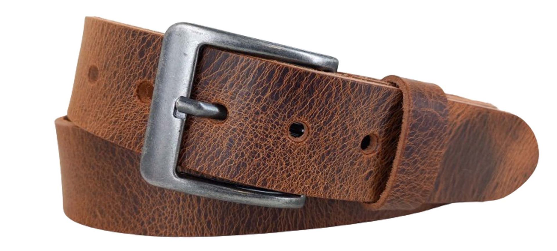 PRO LEATHER BELTS Buffellederen Riem Riem Brons-Bruin kopen?